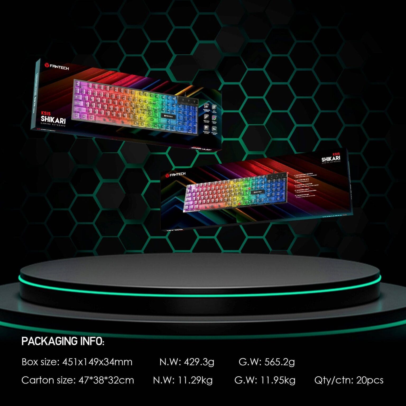 Fantech Shikari K515 Gaming Keyboard - CGTech